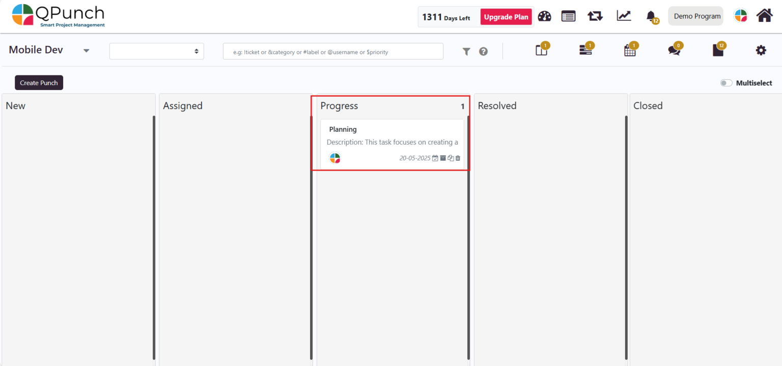 Task Move Permission - QPunch